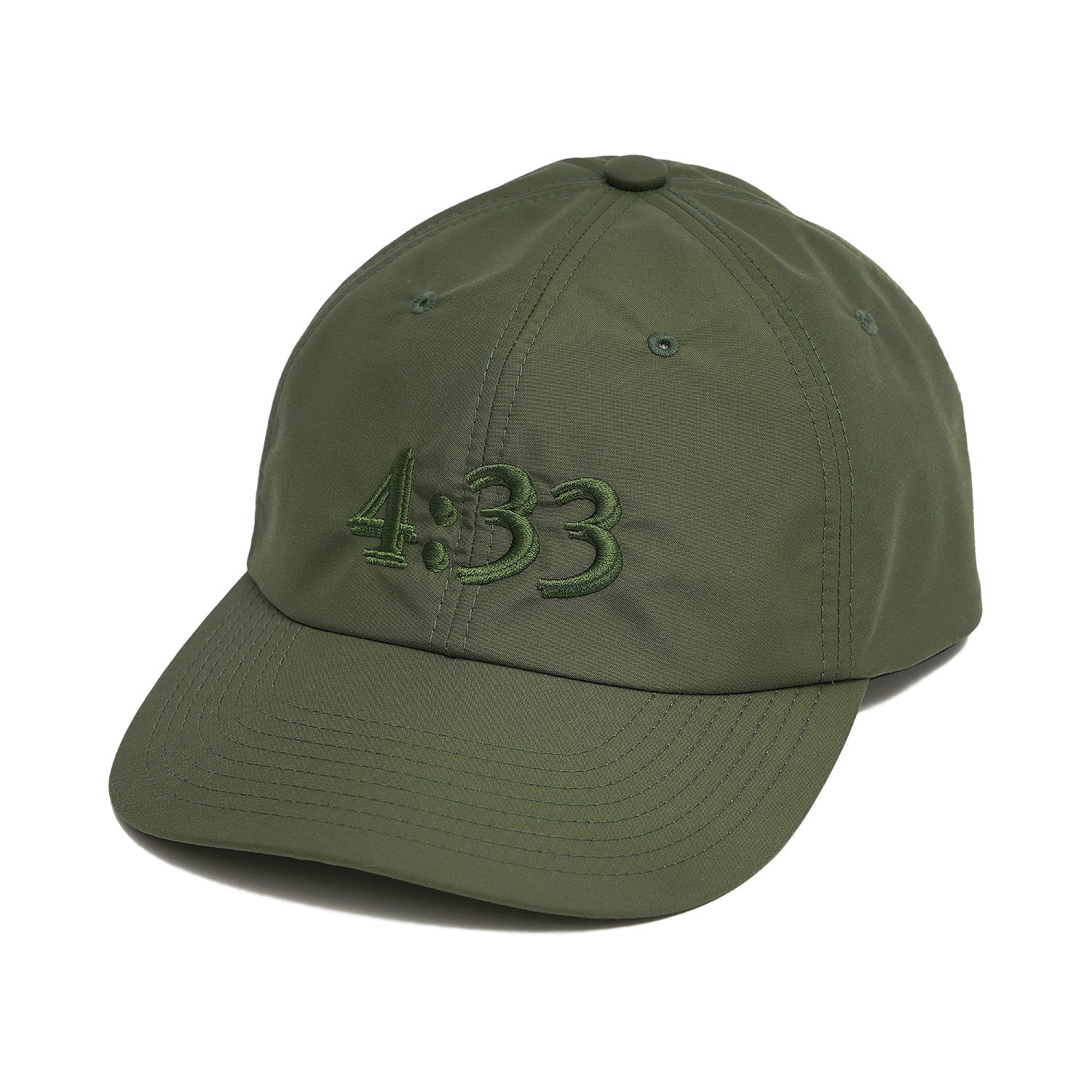 PRE CURVE BRIM 6 PANEL CAP (4:33) OLIVE(OLIVE EMB) – AND EQUALITY